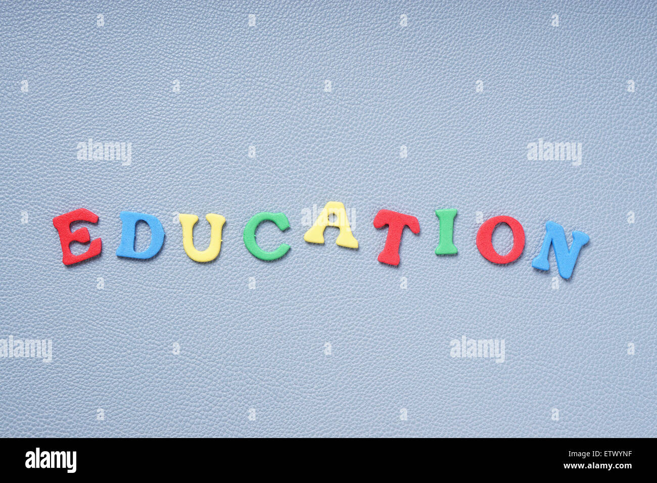 education in colorful letters Stock Photo - Alamy