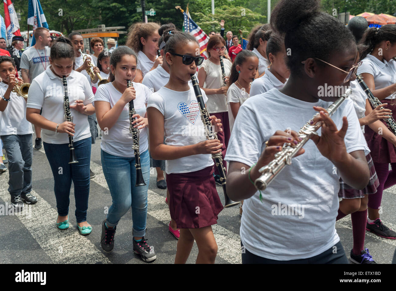 Marching parade flag hi-res stock photography and images - Alamy