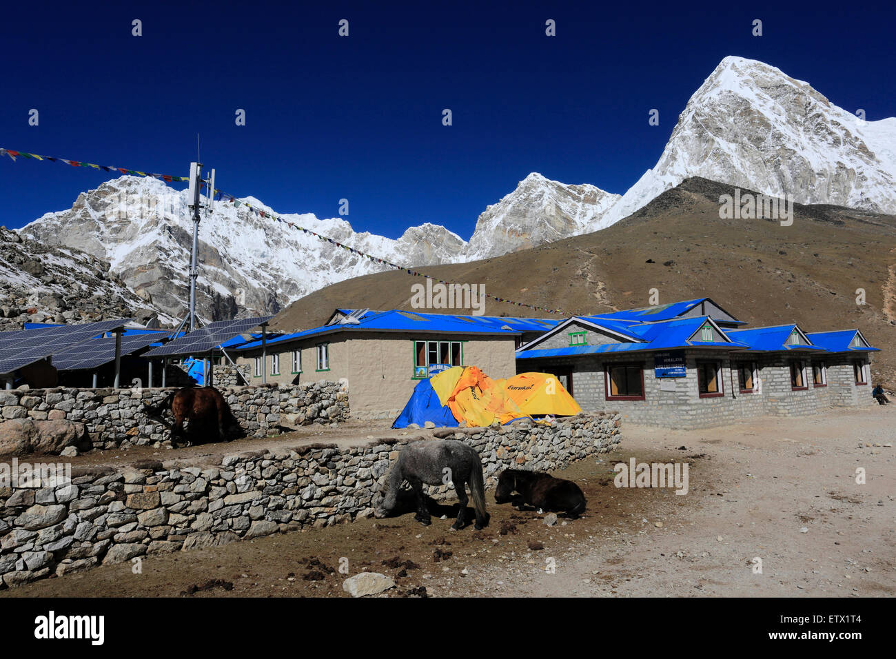 Gorak Shep village, Everest base camp trek, UNESCO World Heritage Site ...