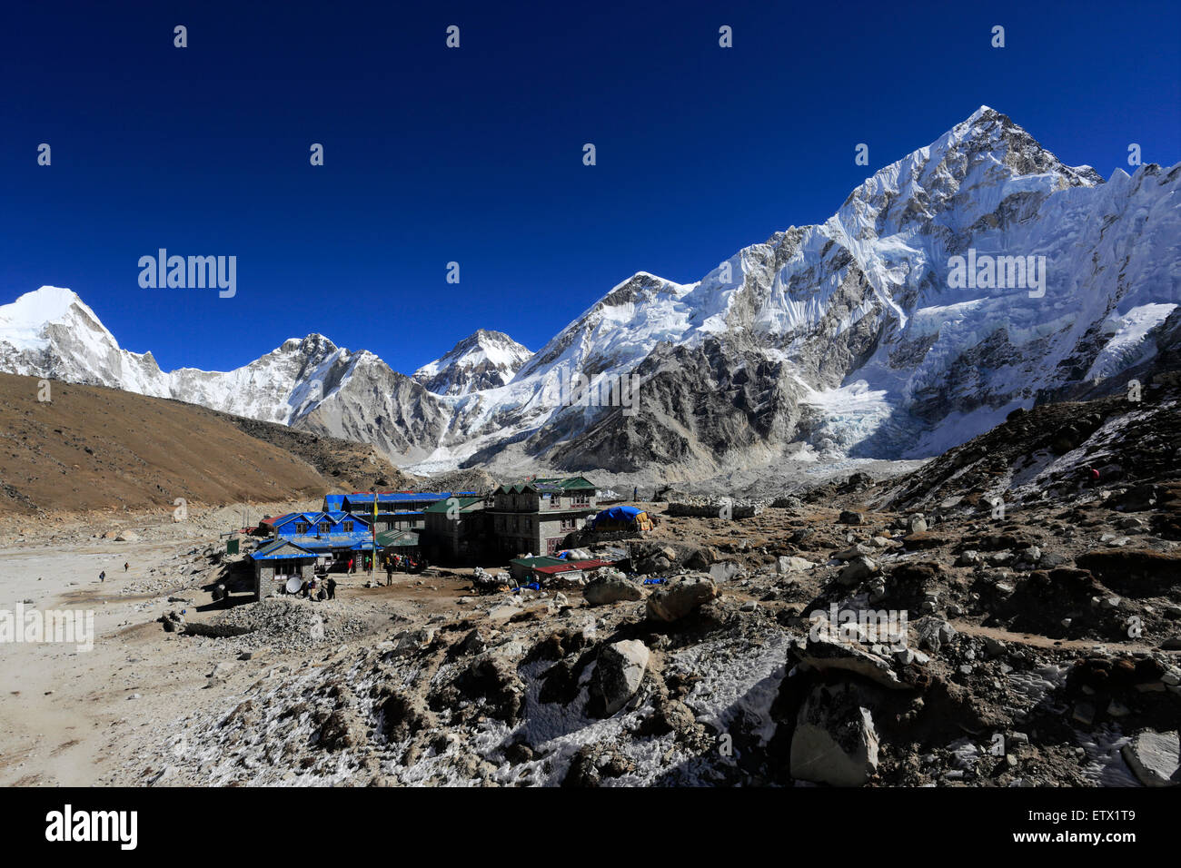 Gorak Shep village, Everest base camp trek, UNESCO World Heritage Site ...