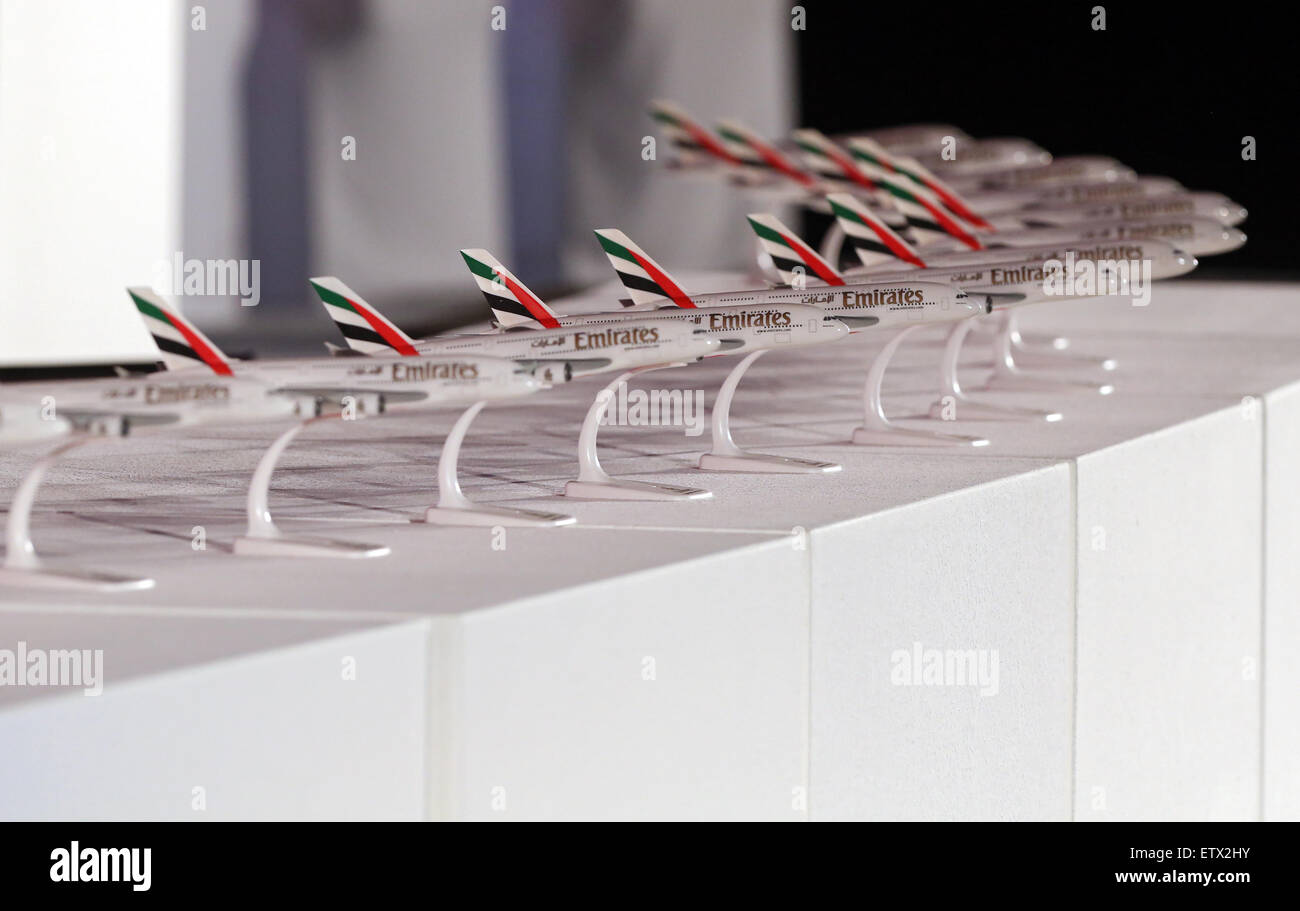 Dubai, United Arab Emirates, model airplanes the airline Emirates Stock ...