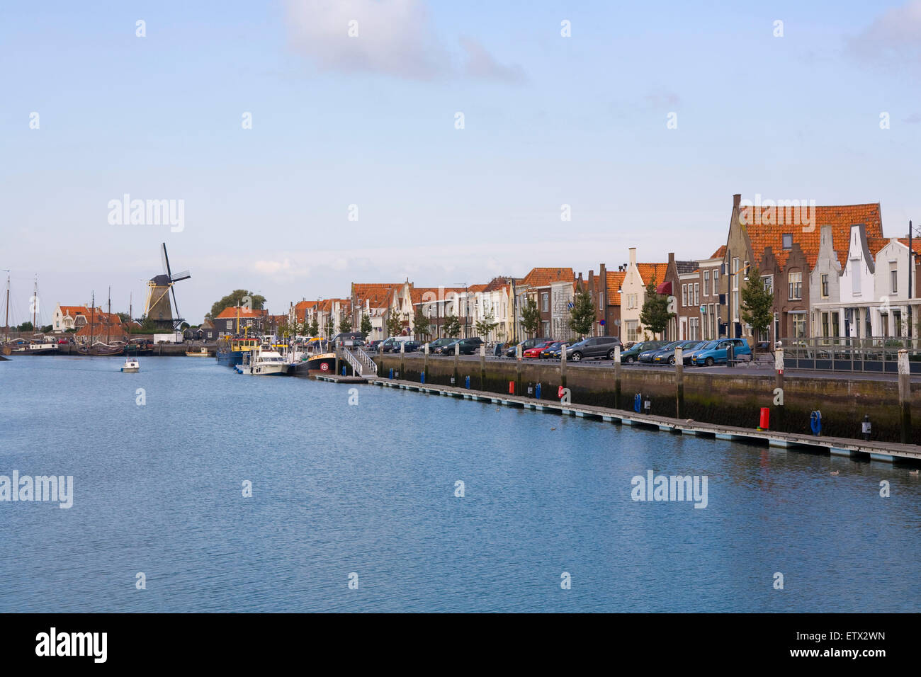 In the harbour of zierikzee on zeeland the netherlands hi-res stock ...