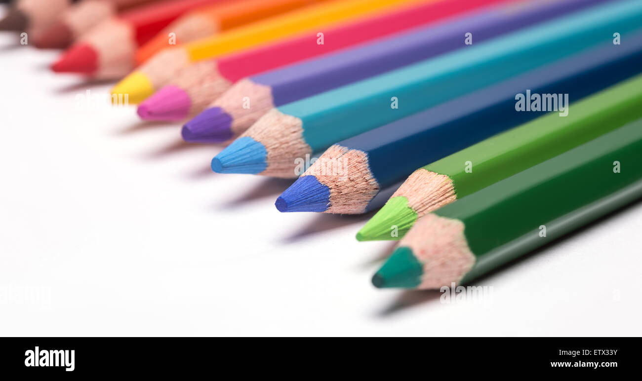 Blue and black pencils hi-res stock photography and images - Alamy