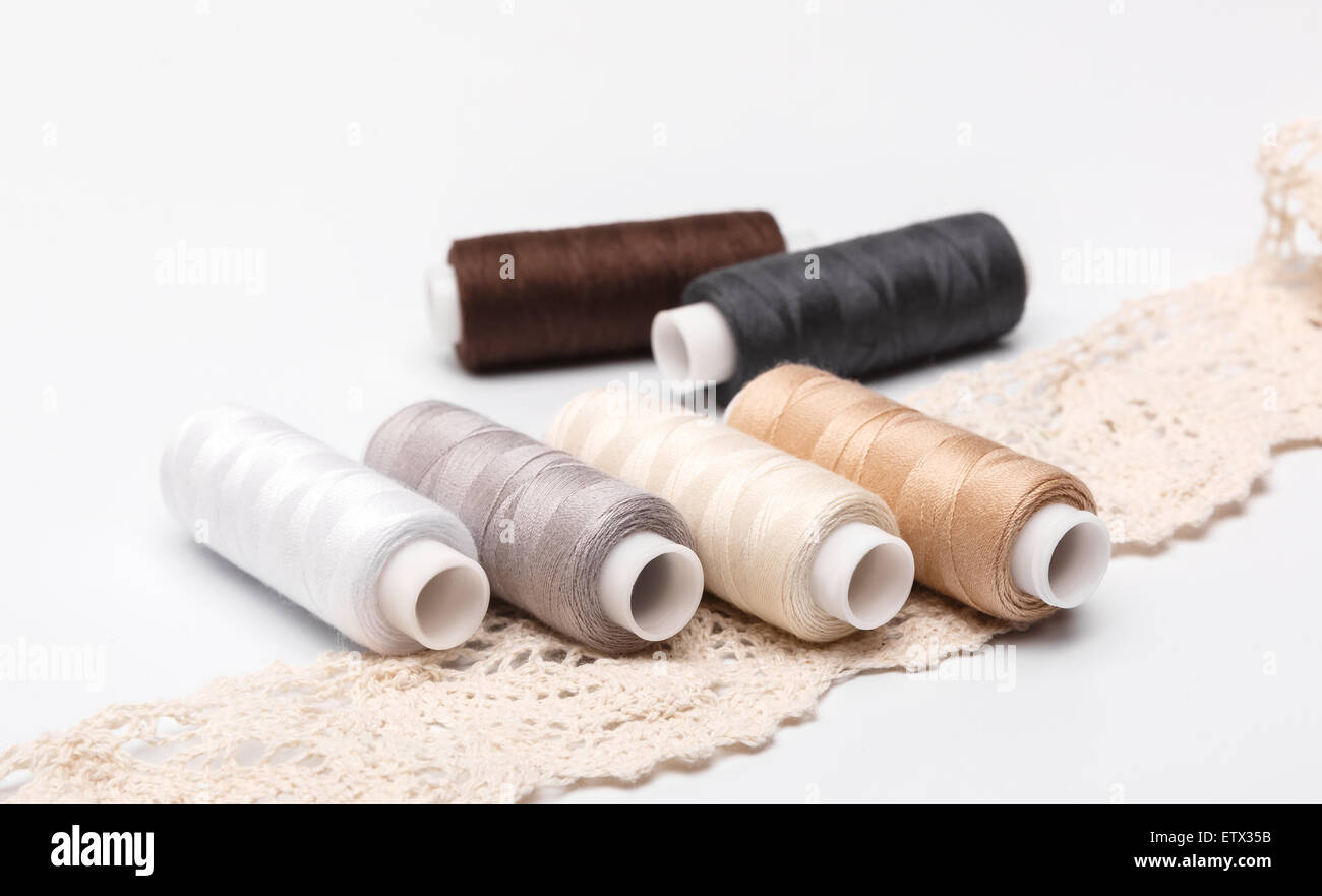 coils with threads Stock Photo - Alamy
