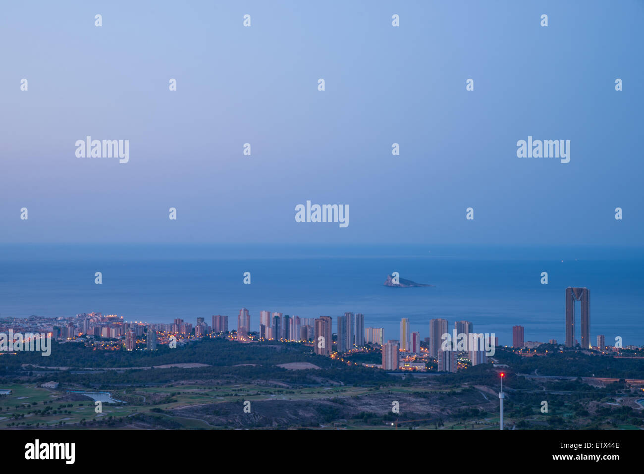 Skyline coastal apartments and hotels dusk hi-res stock photography and ...