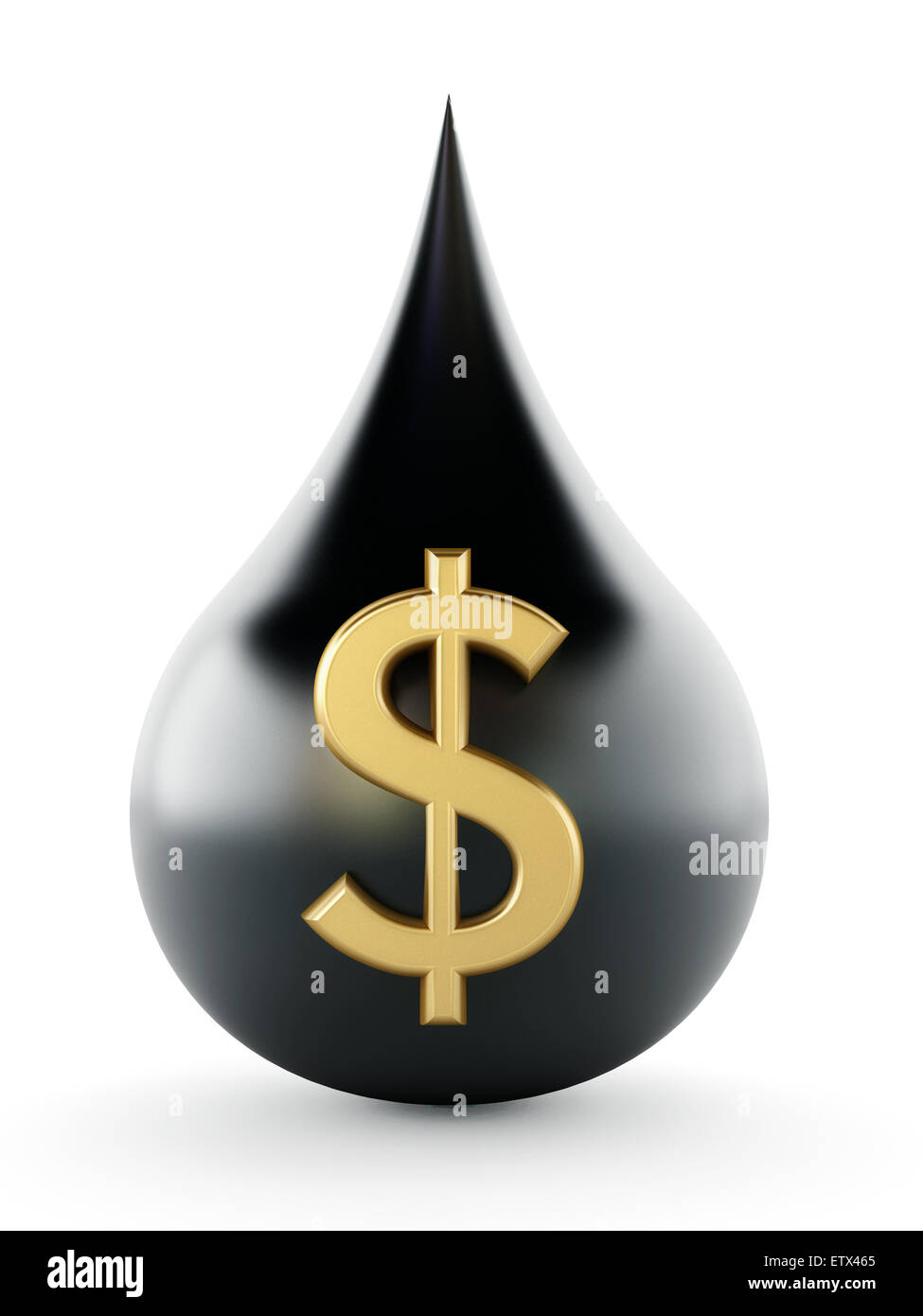 Oil drop with dollar icon isolated on white background Stock Photo - Alamy