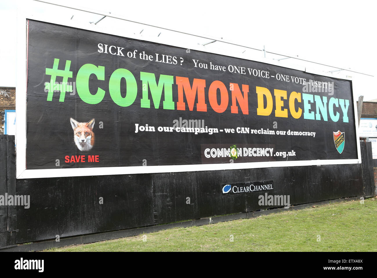 Brian May unveils Campaign Billboard to launch his common decency ...