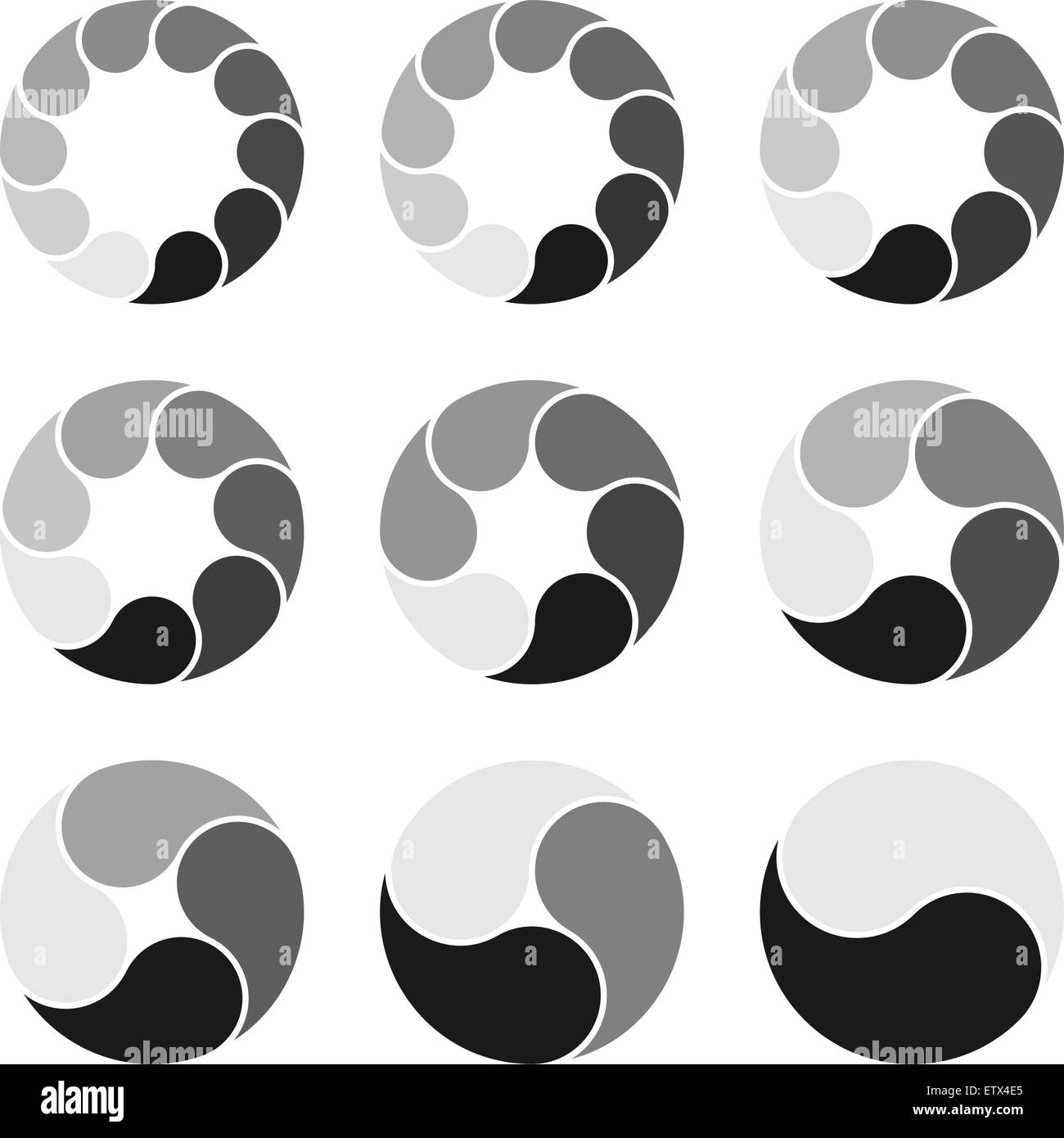 Vector circles for infographic. Template for cycling diagram, graph ...