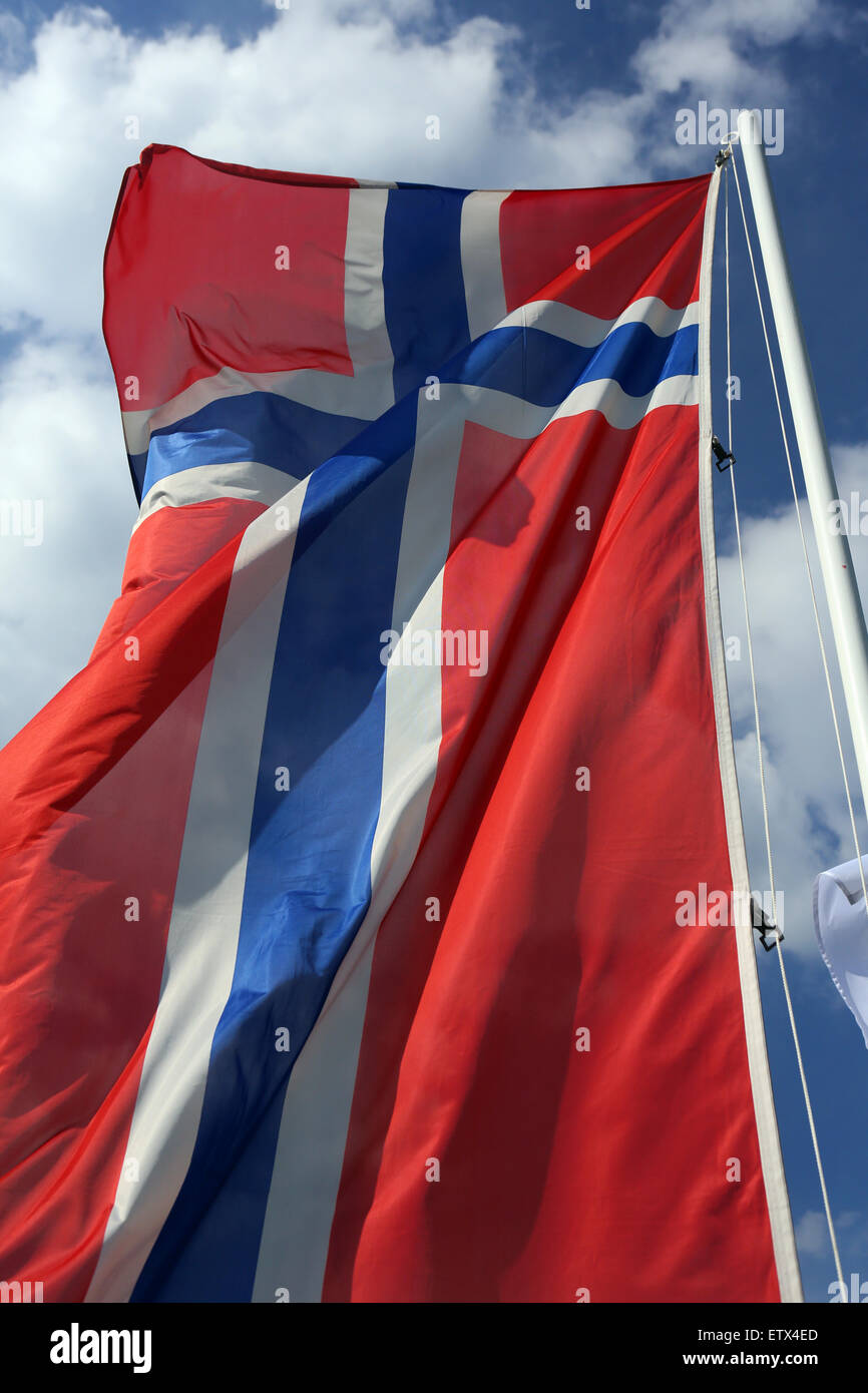 Norwegian national flag hi-res stock photography and images - Alamy