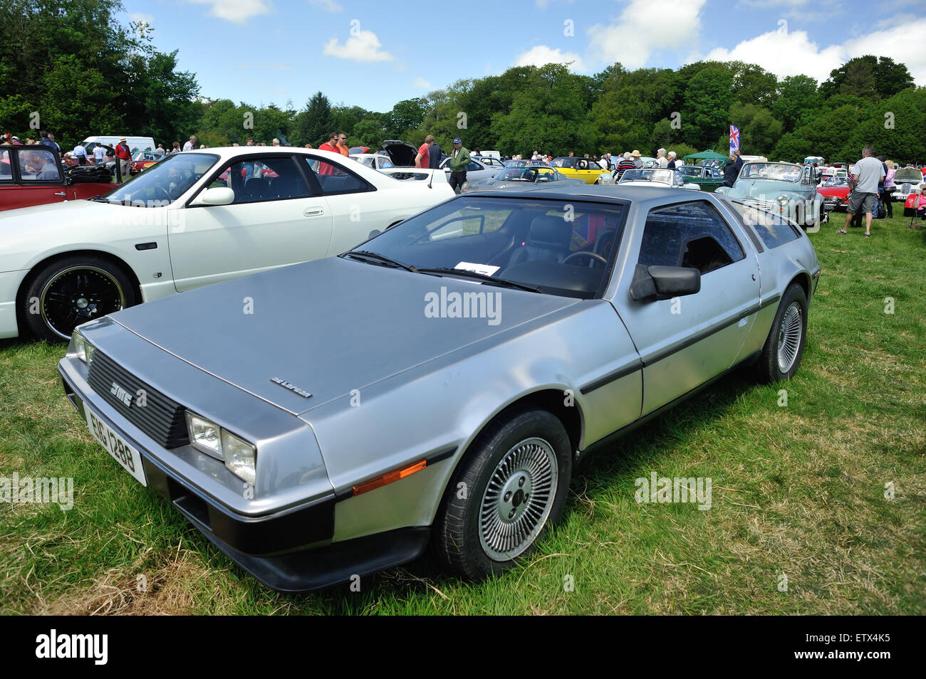 classic delorean sports super car at vintage rally show scolton manor ...