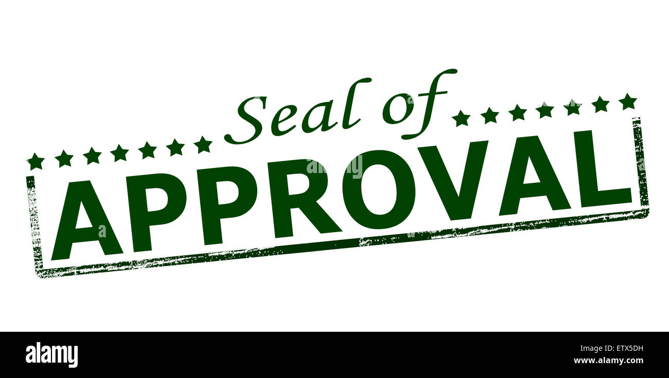 Rubber stamp with text seal of approval inside, vector illustration ...
