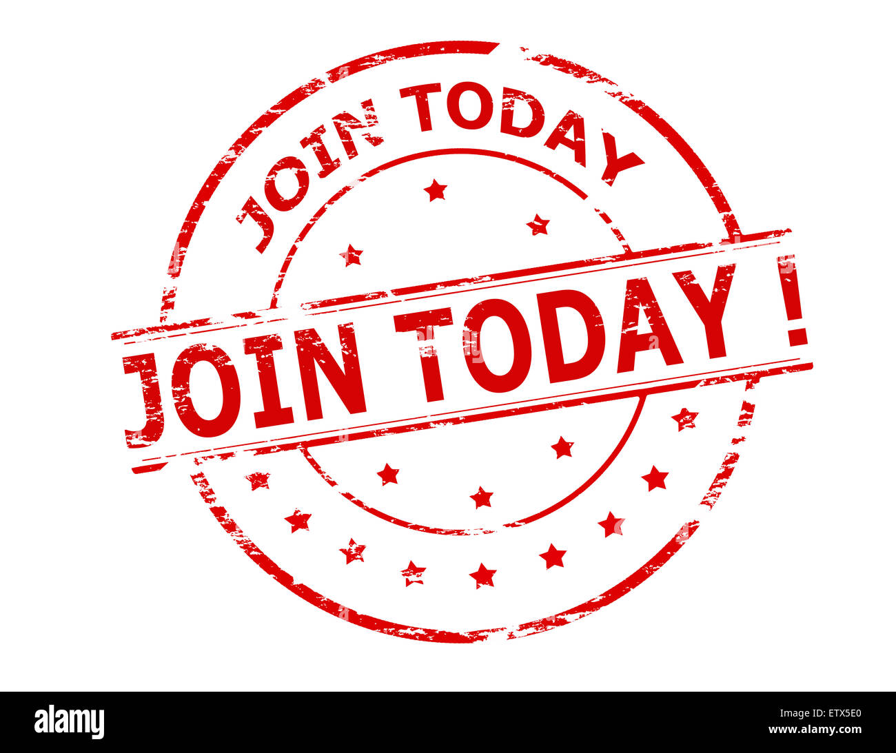 Rubber stamp with text join today inside, illustration Stock Photo - Alamy