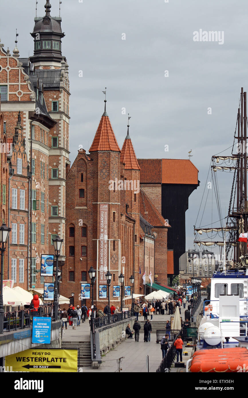 Gdansk, Danzig, Poland. Rybackie Pobrzeze Stock Photo - Alamy