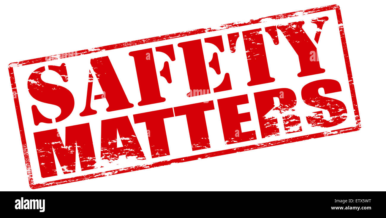 Safety matters stamp hi-res stock photography and images - Alamy