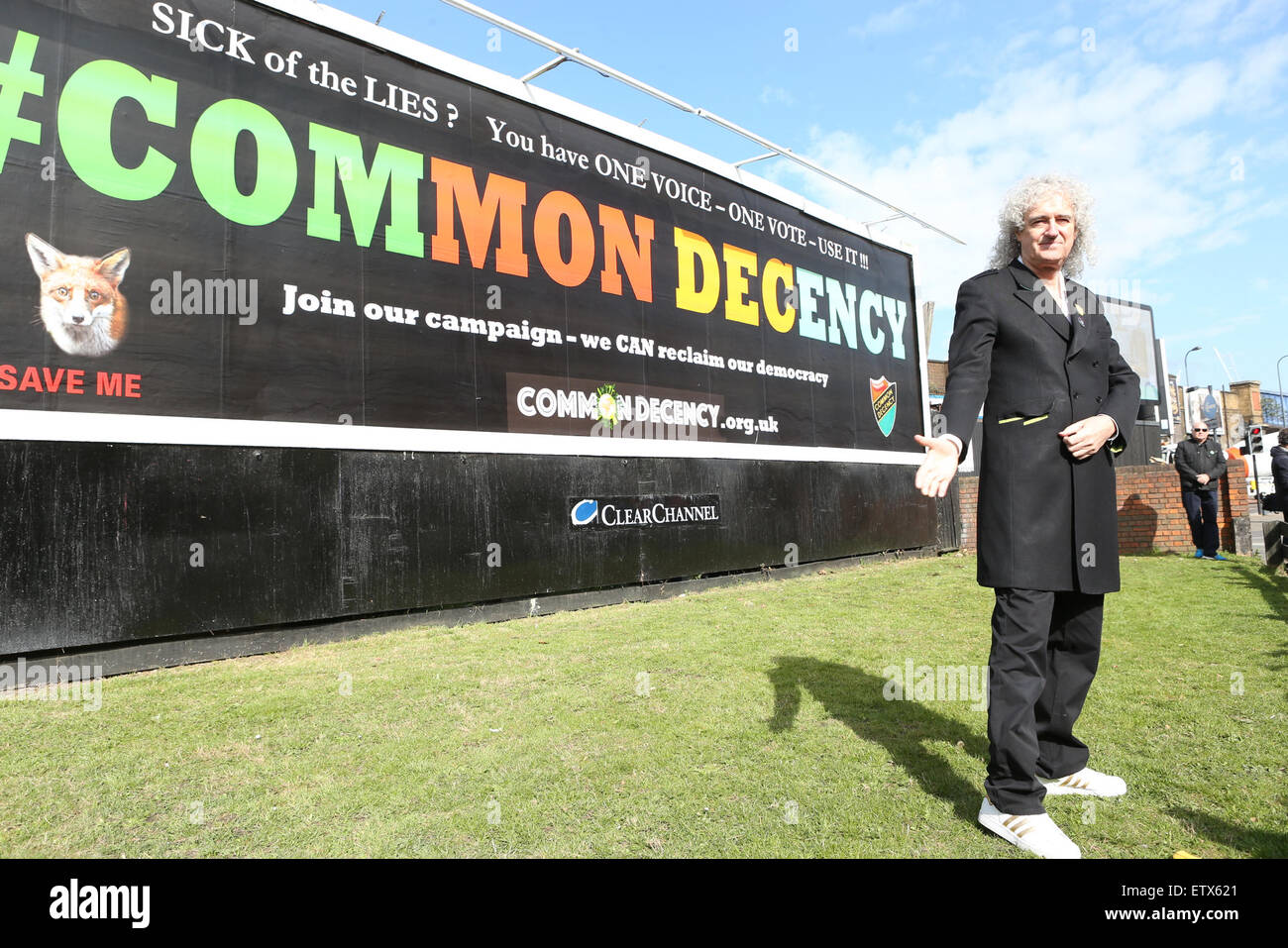 Brian May unveils Campaign Billboard to launch his common decency ...