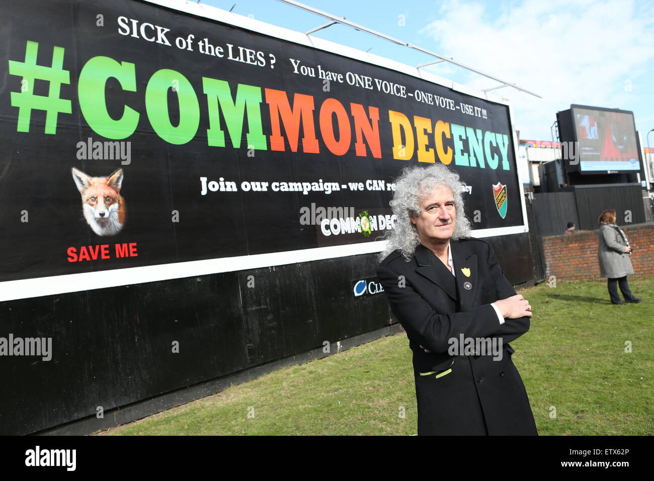 Brian May unveils Campaign Billboard to launch his common decency ...