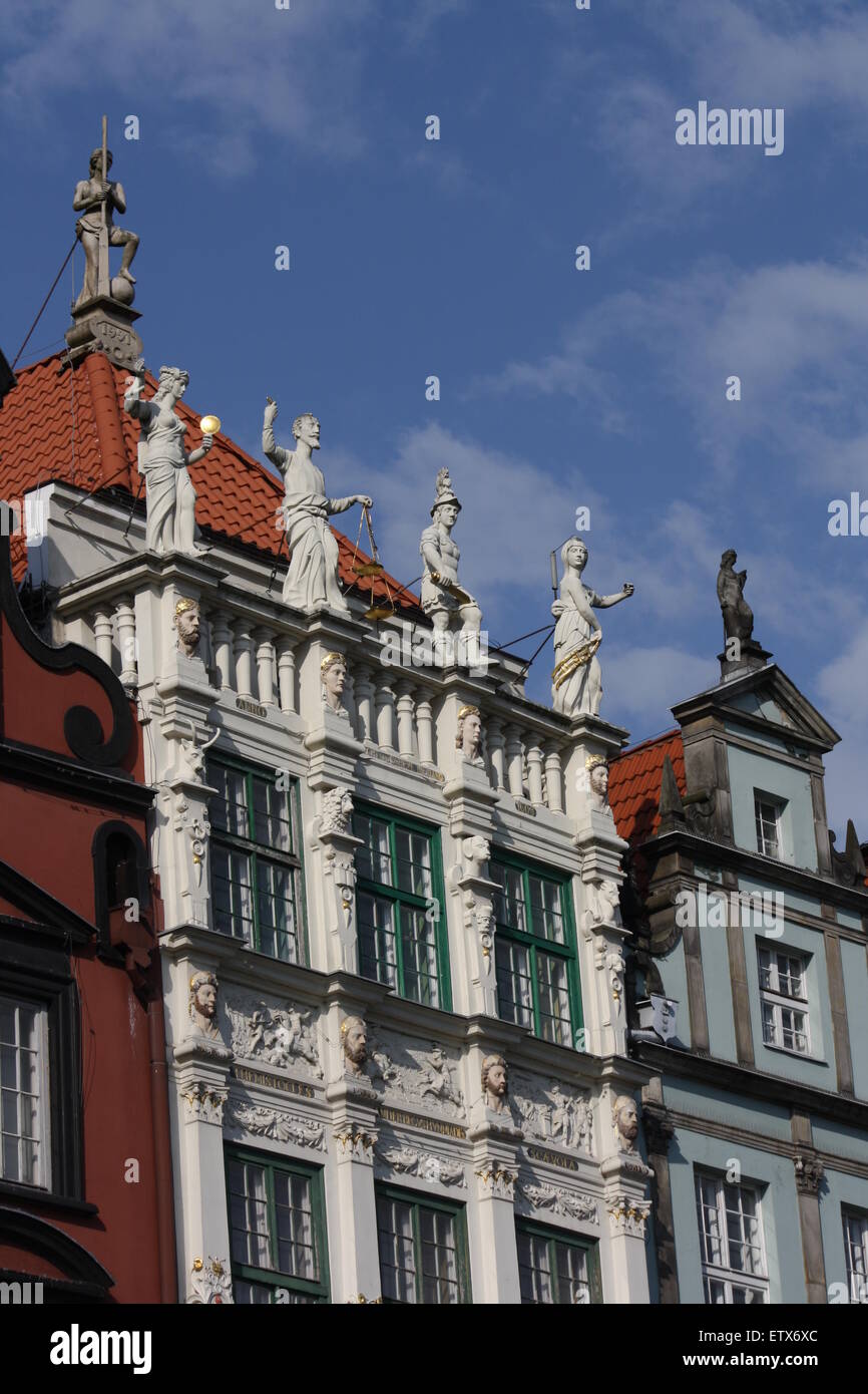 Gdansk, Danzig, The Golden House Stock Photo - Alamy