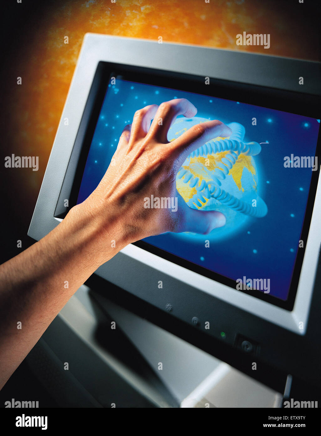 Monitor the media age hi-res stock photography and images - Alamy