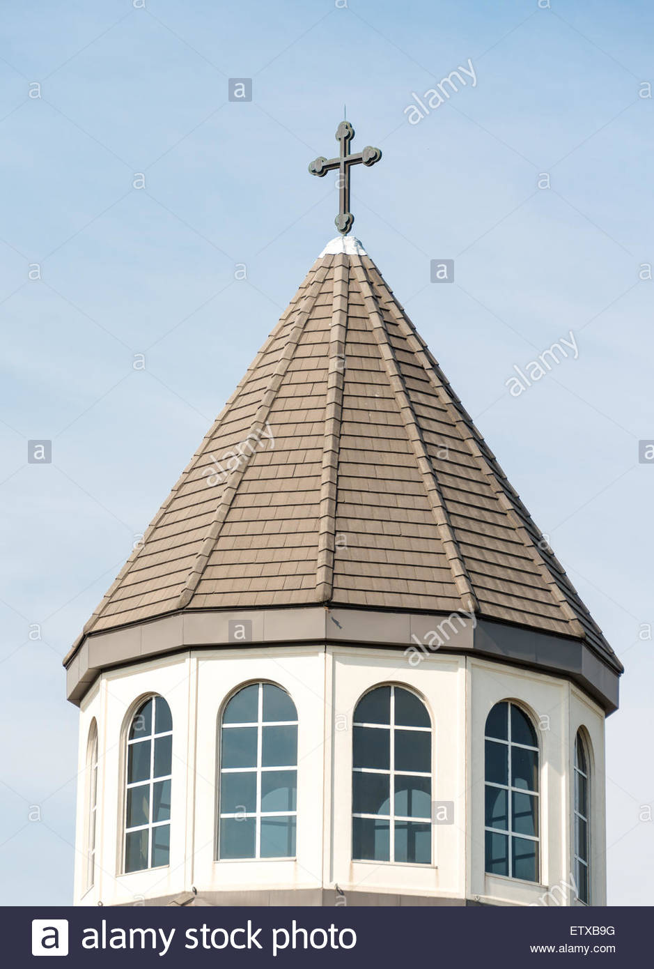 Cross On Church Roof Top Stock Photos & Cross On Church Roof Top Stock ...