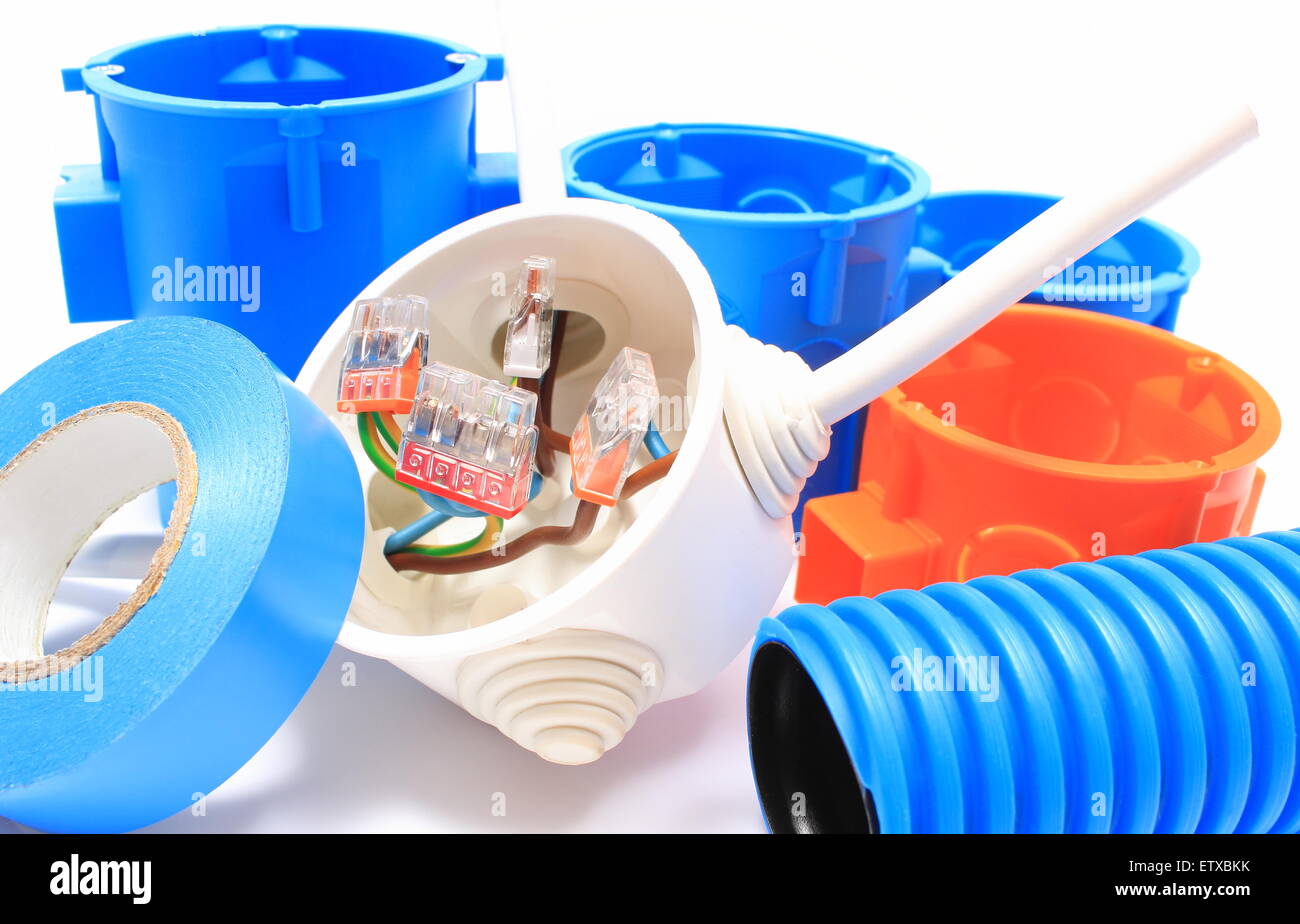 Copper wire connections in electrical box and components for use in ...