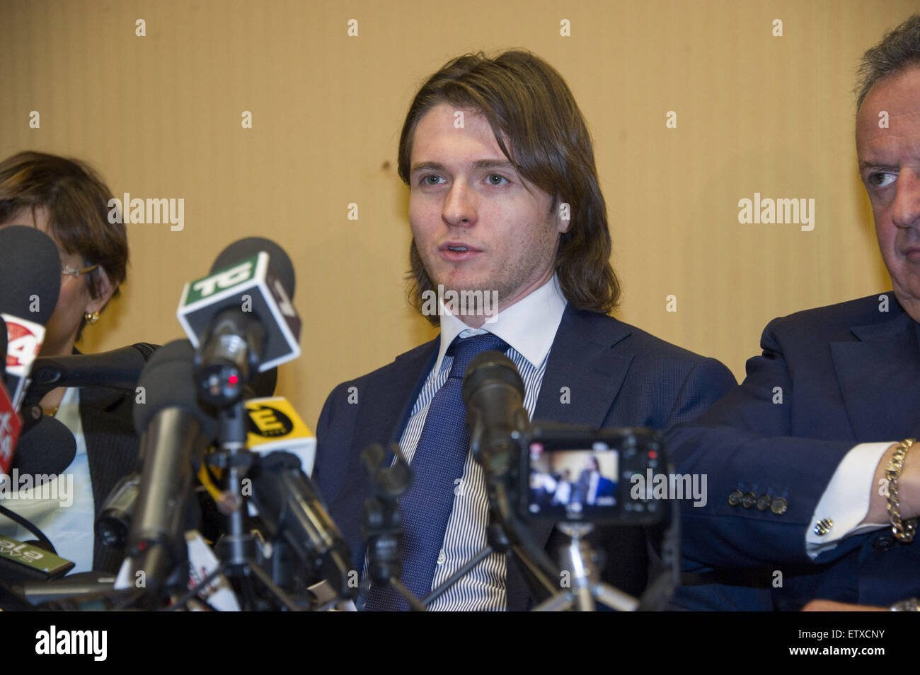 Raffaele Sollecito holds a press conference following his acquittal in ...