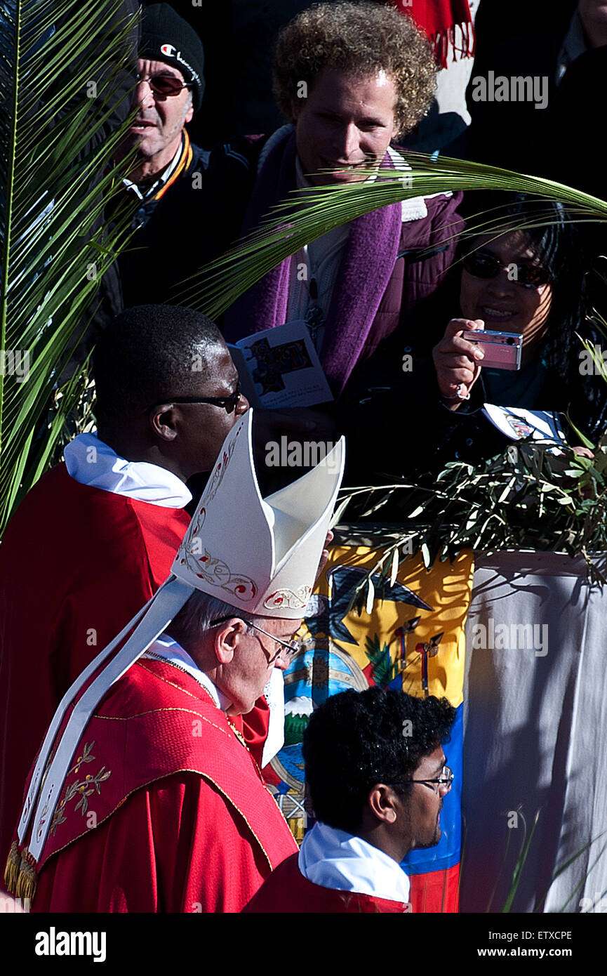 Palm Sunday Mass in St. Peter's Square Featuring: Pope Francis Where ...