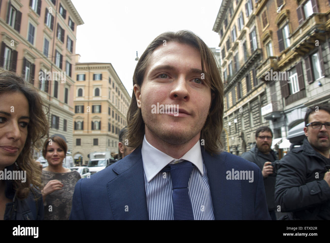 Raffaele Sollecito holds a press conference following his acquittal in ...