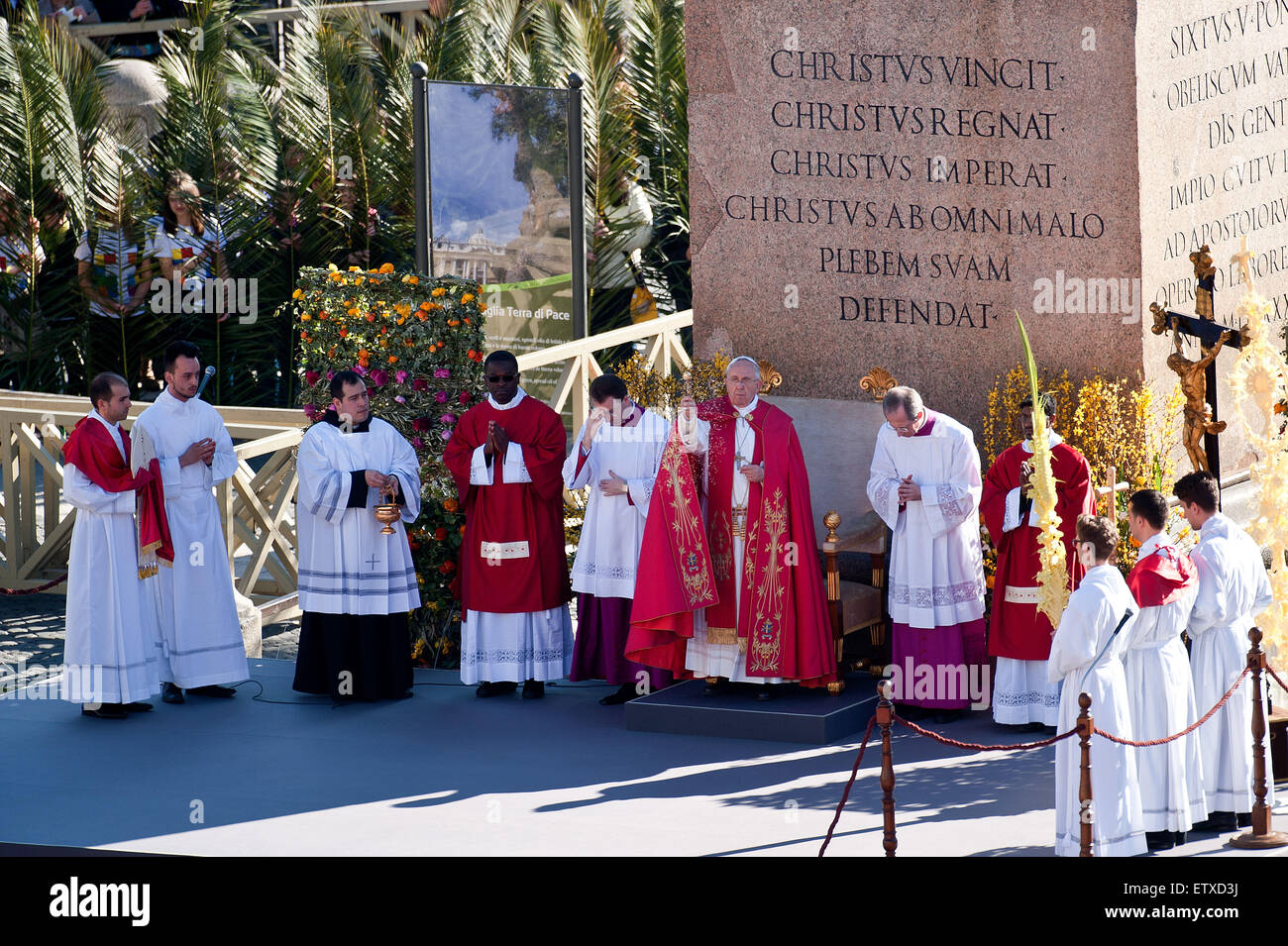 Palm Sunday Mass in St. Peter's Square Featuring: Pope Francis Where ...