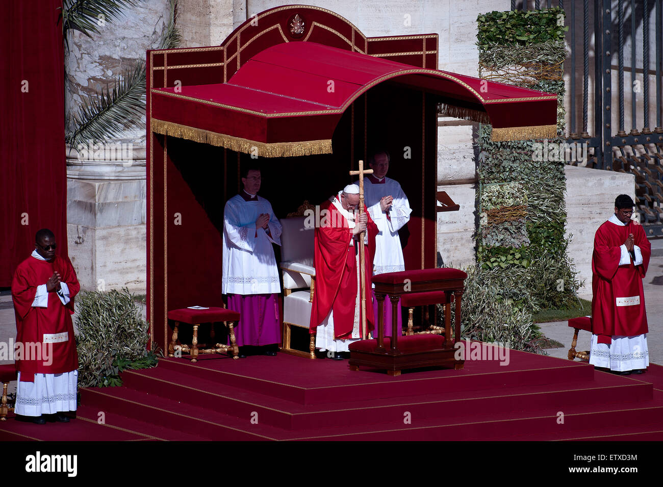 Palm Sunday Mass in St. Peter's Square Featuring: Pope Francis Where ...