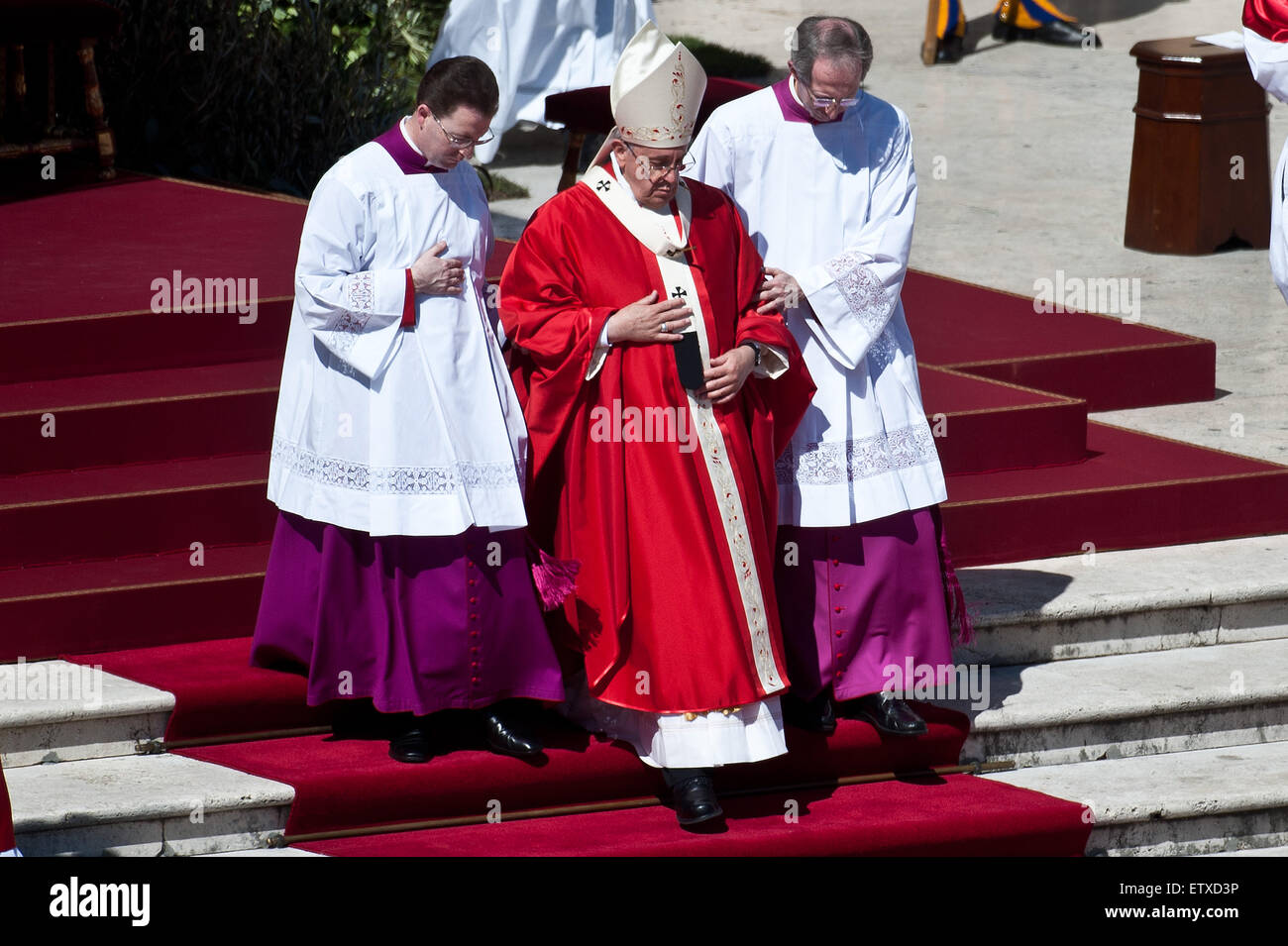 Palm Sunday Mass in St. Peter's Square Featuring: Pope Francis Where ...
