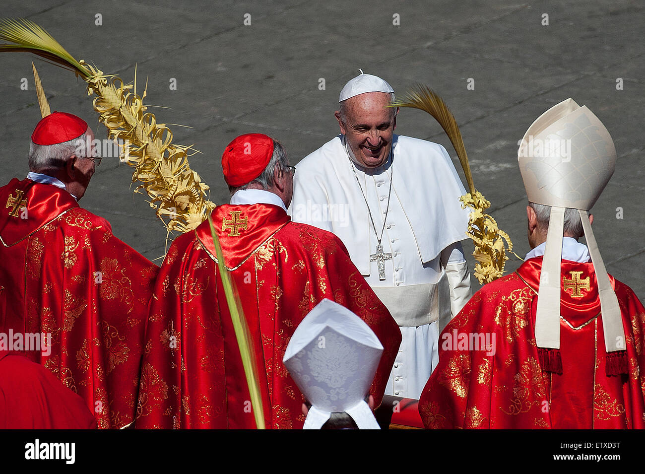 Palm Sunday Mass in St. Peter's Square Featuring: Pope Francis Where ...