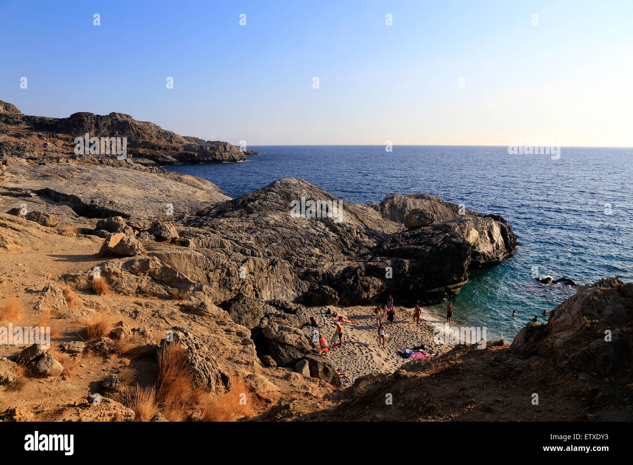Plakias, Greece, beach of Klisidi on the island of Crete Stock Photo ...