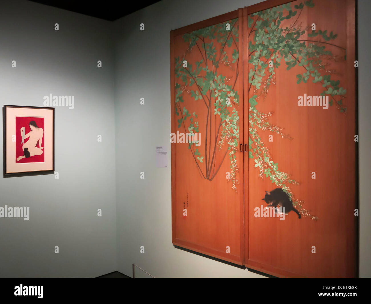 "Life of Cats" Exhibit at Japan Society, NYC Stock Photo - Alamy