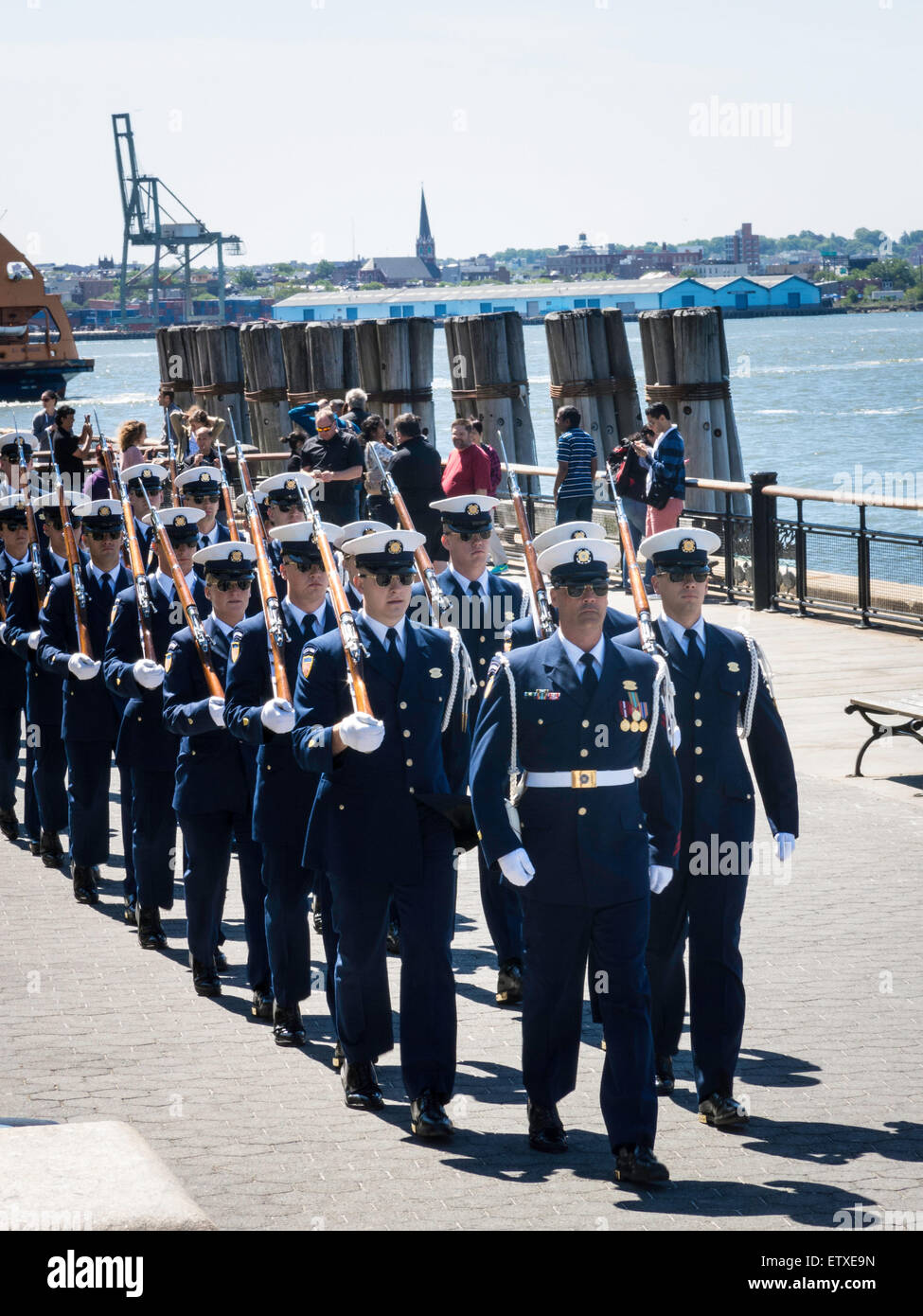 Coast Guard Drill Team, NYC, USA Stock Photo - Alamy