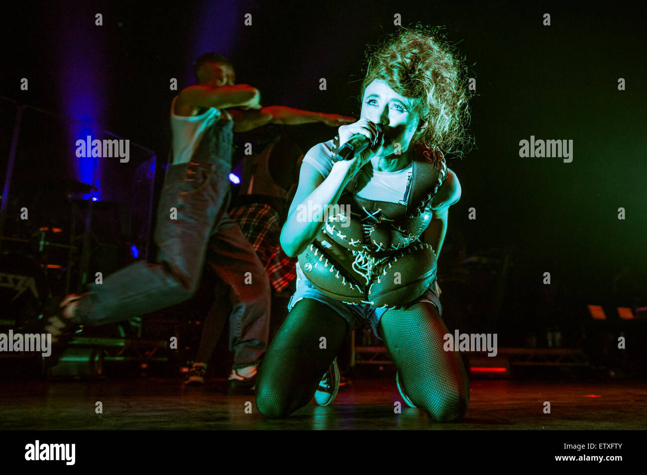 Kiesza performing live on stage at the O2 Shepherds Bush Empire ...