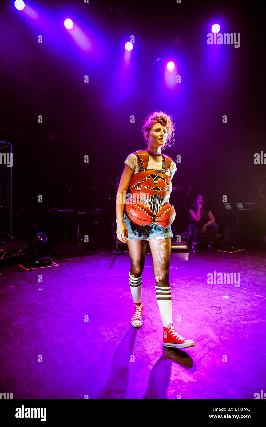 Kiesza performing live on stage at the O2 Shepherds Bush Empire ...
