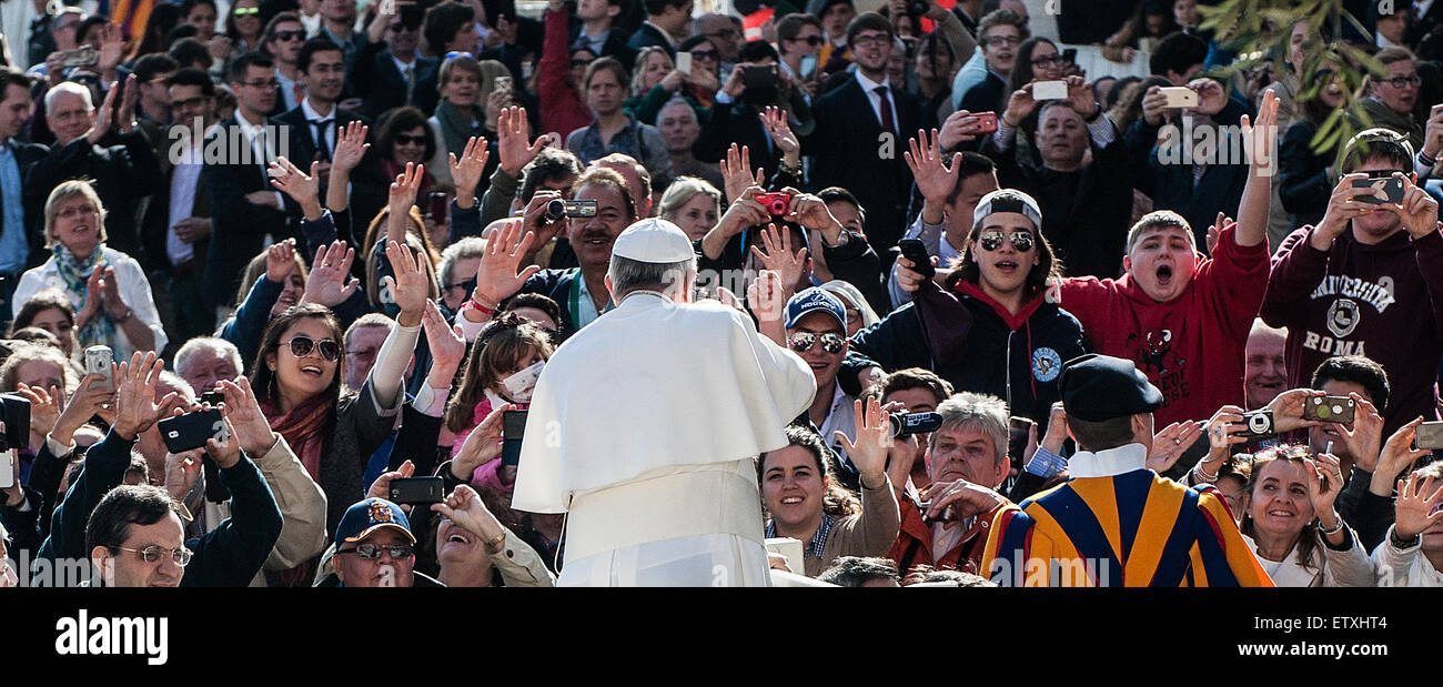 Pope Francis during the General Audience at St. Peter's Square ...