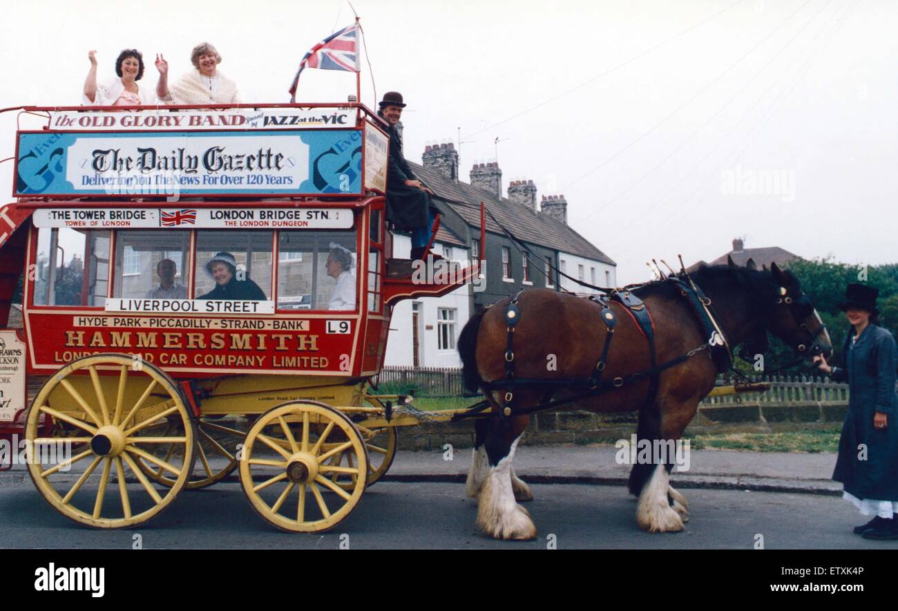 Saltburn Victorian Week. 1st September 1991 Stock Photo - Alamy