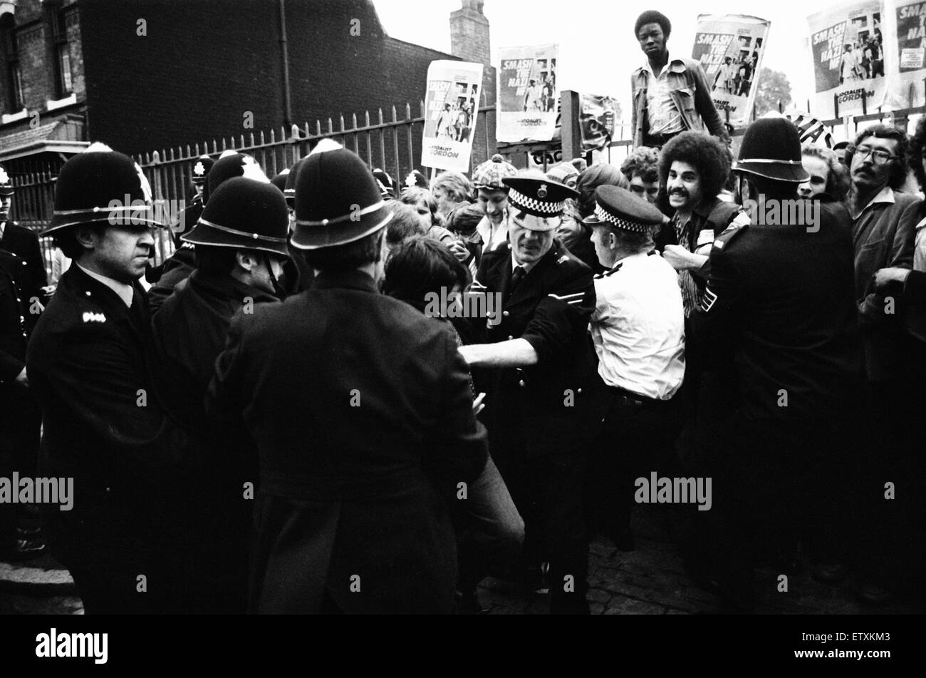 National Front meeting, City Road School, Winston Green, Birmingham ...