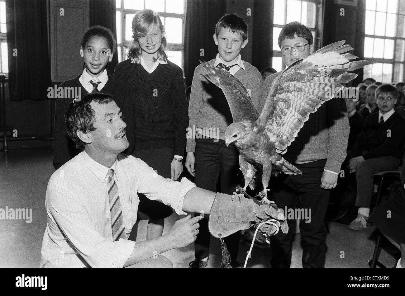 Animal magic... youngsters (from left) Janine Mitchell, Michelle ...