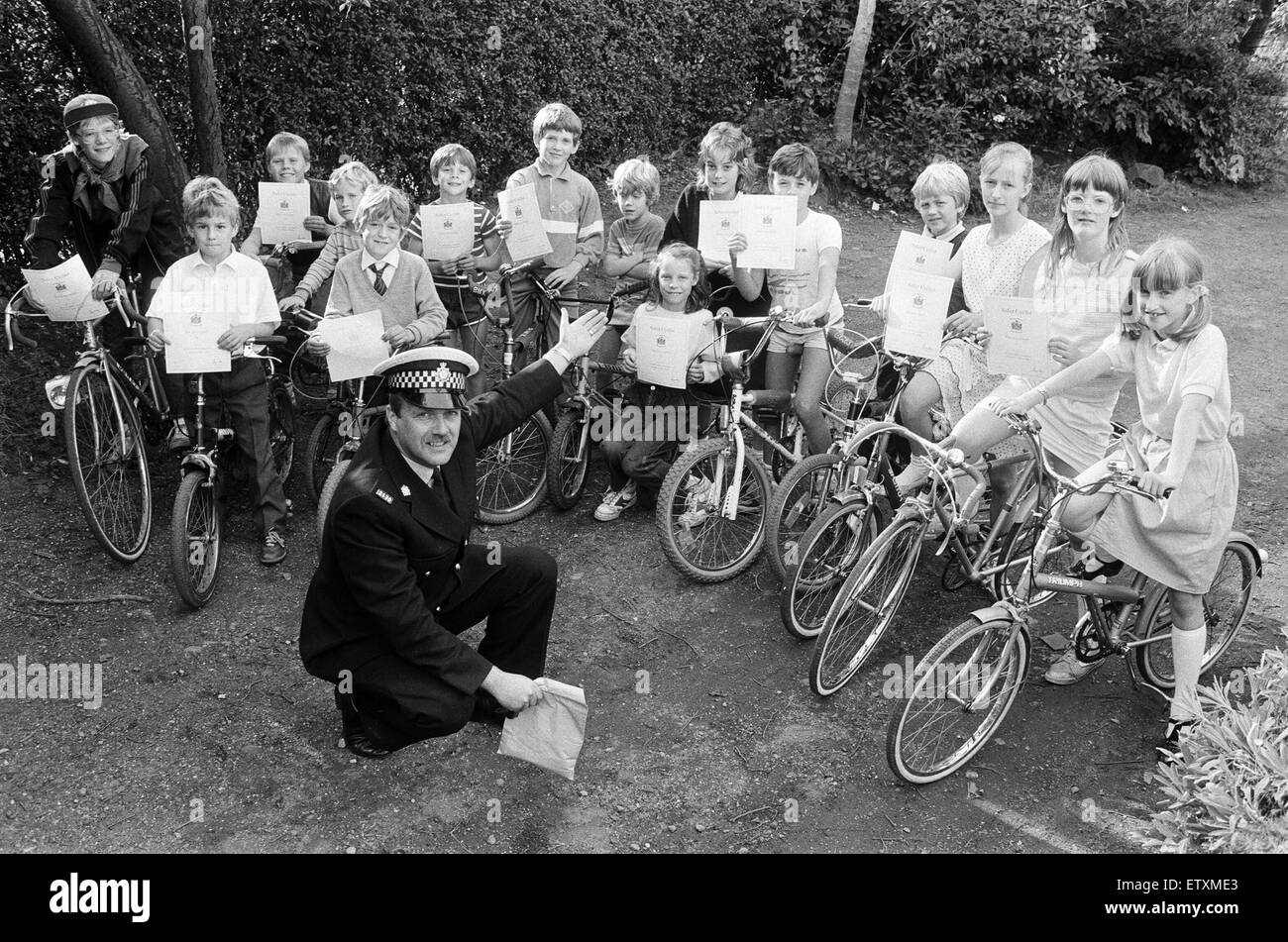 Accident prevention officer PC Peter Dyson proudly presents the latest ...