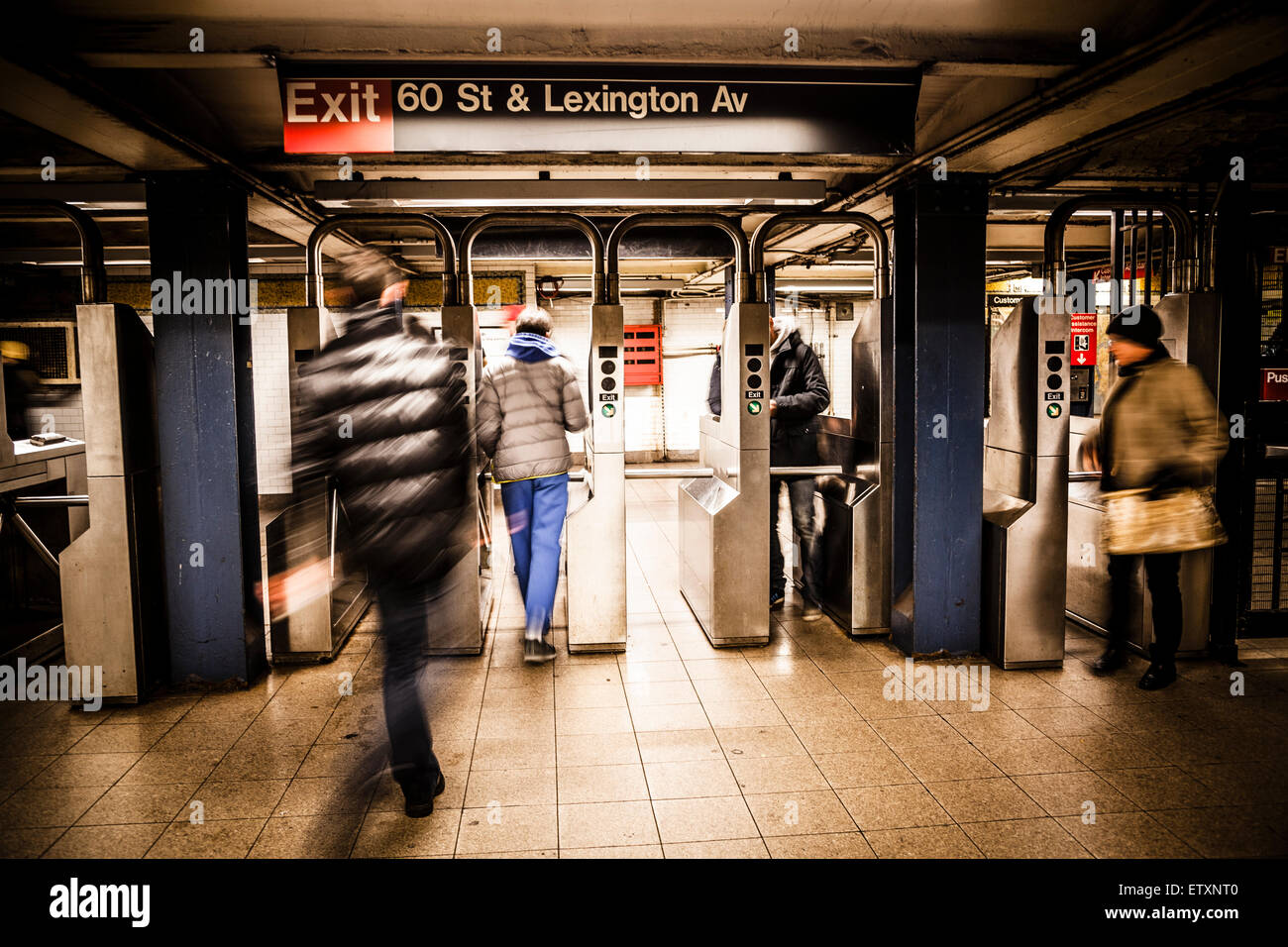 New York Subway entrance Stock Photo - Alamy