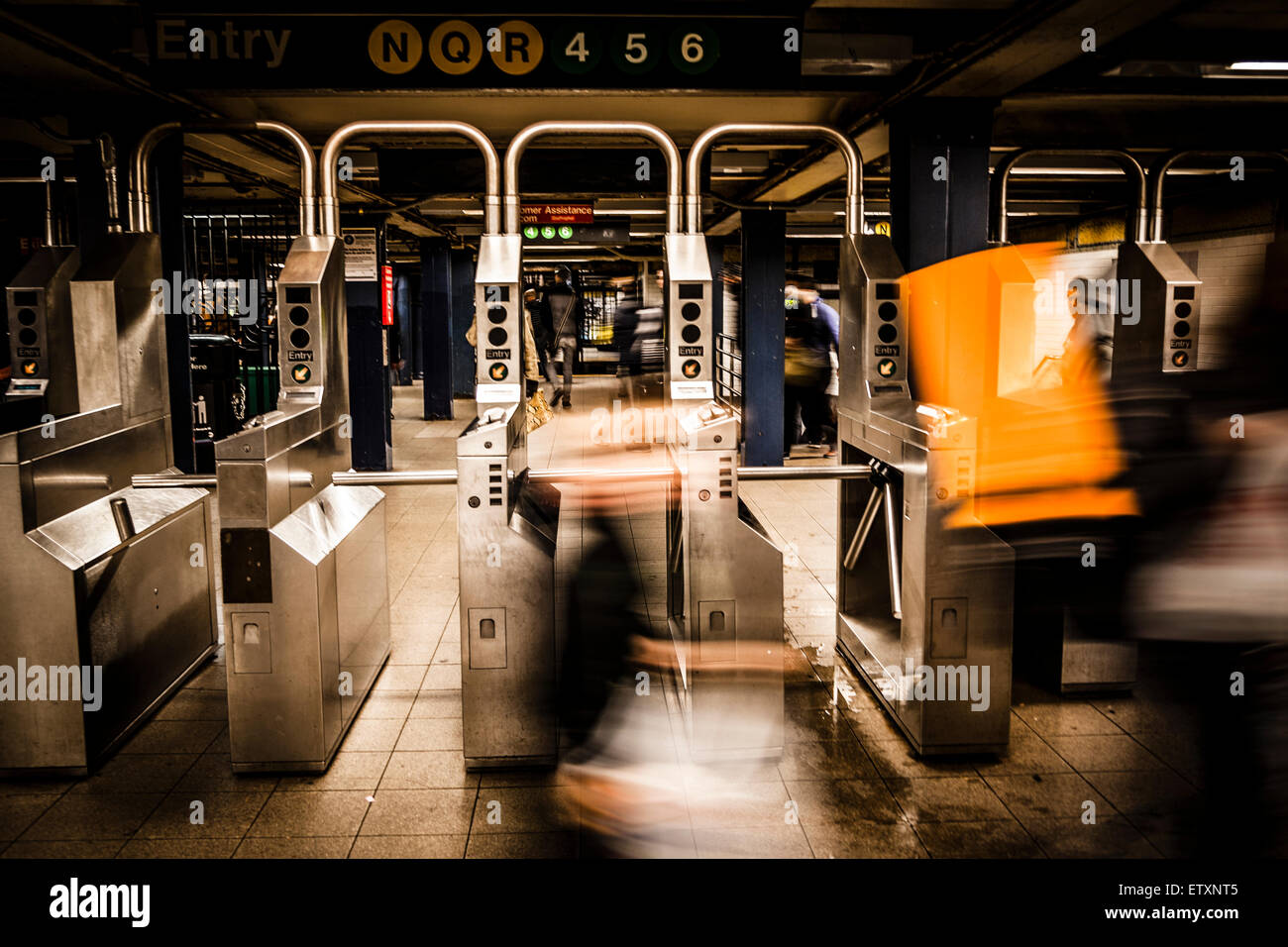 New York Subway entrance Stock Photo - Alamy