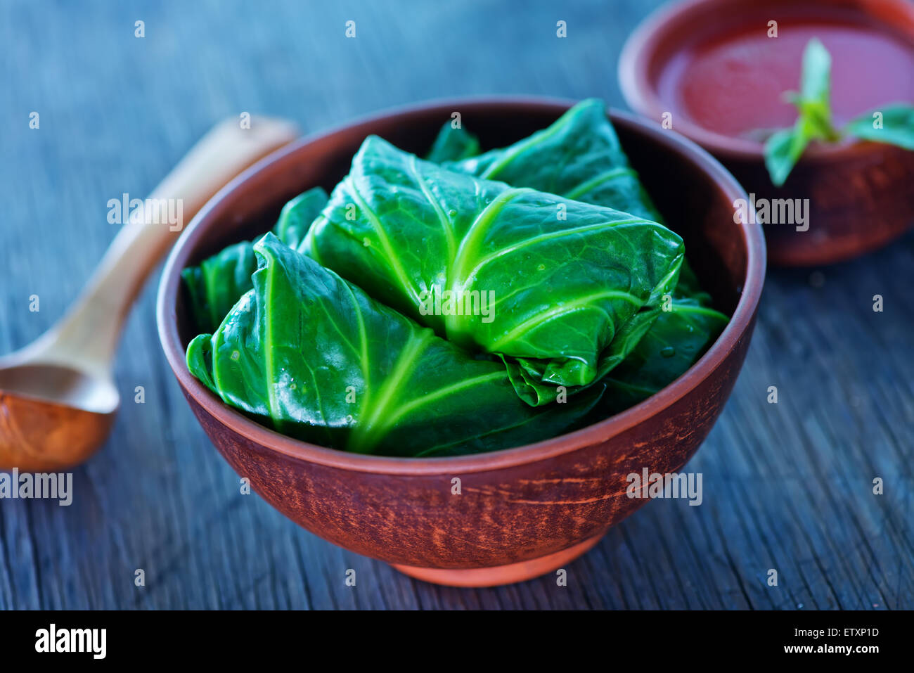 fresh dolma in bowl and on a table Stock Photo - Alamy