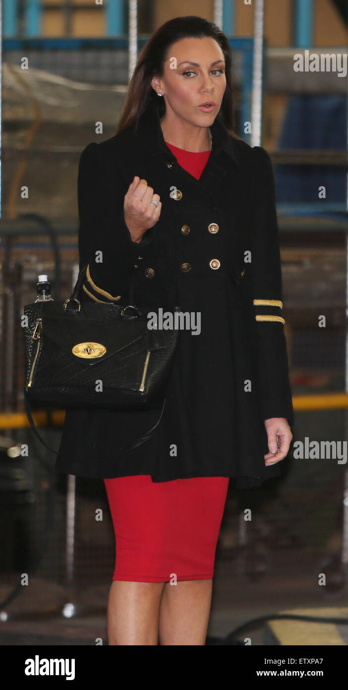 Michelle Heaton outside the ITV Studios Featuring: Michelle Heaton ...
