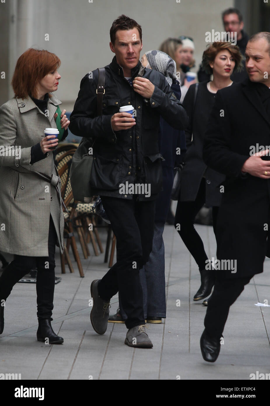 Benedict Cumberbatch at the BBC studios Featuring: Benedict Cumberbatch ...