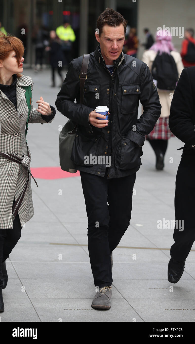 Benedict Cumberbatch at the BBC studios Featuring: Benedict Cumberbatch ...