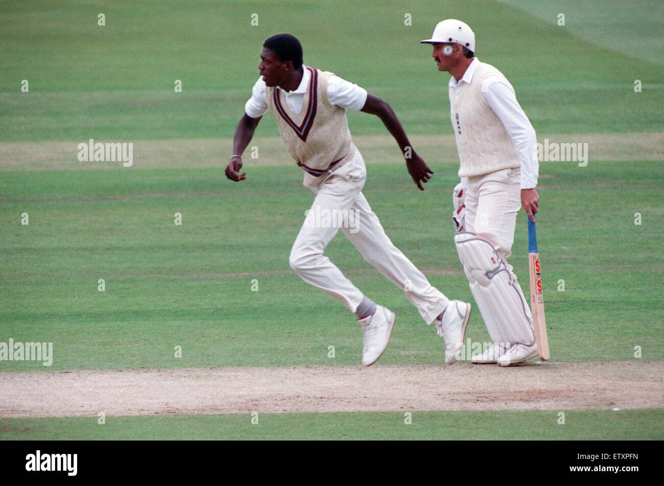 The Wisden Trophy - 2nd Test, England V West Indies. West Indian bowler ...