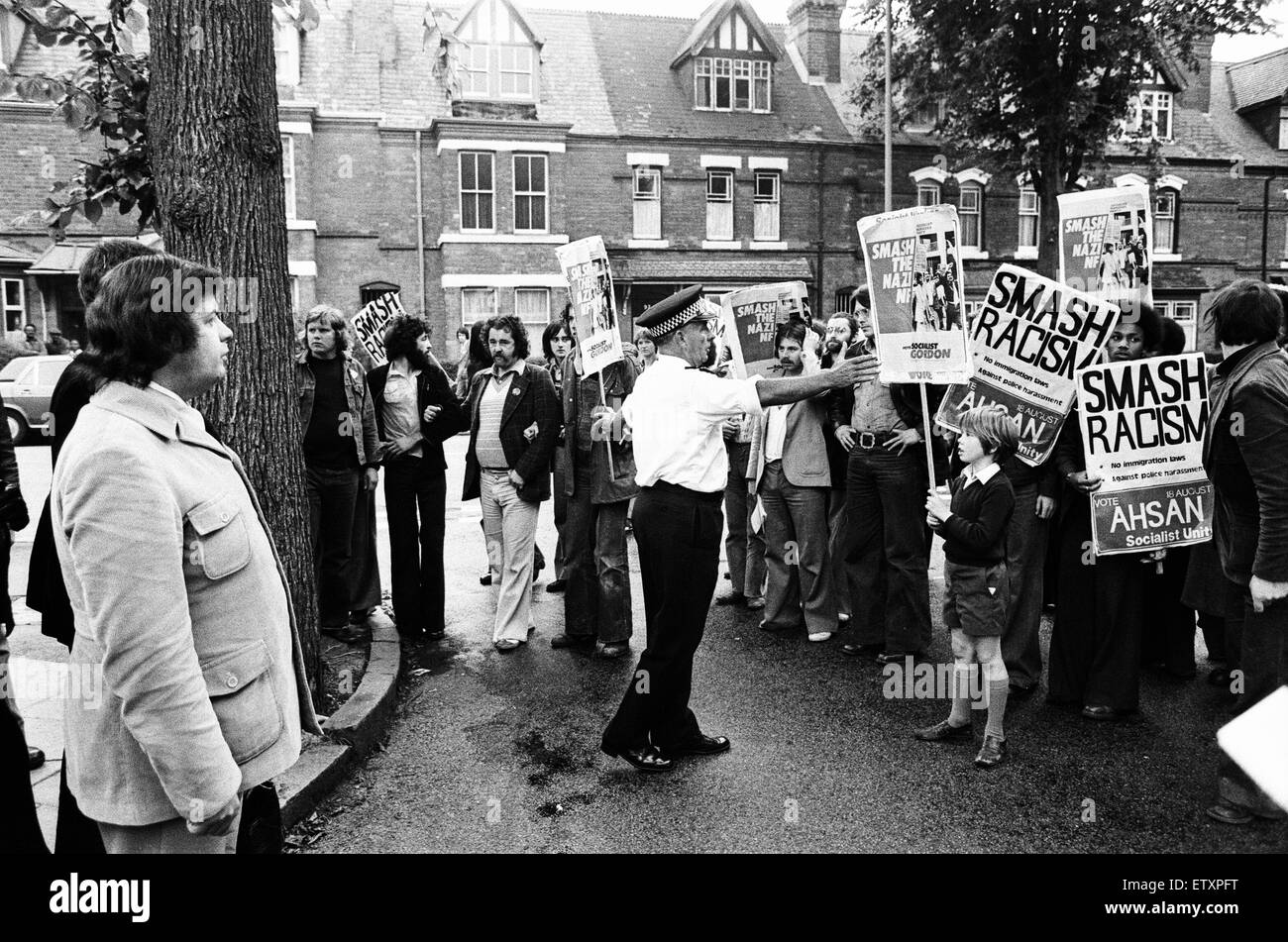 National Front meeting, City Road School, Winston Green, Birmingham ...