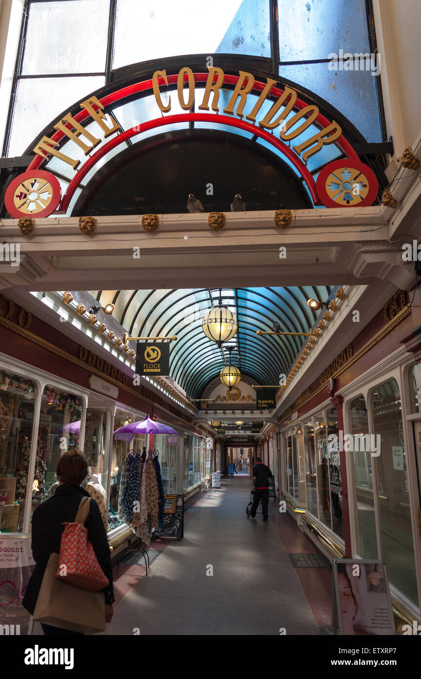 The Corridor shopping arcade in Bath, Somerset, England, UK Stock Photo ...